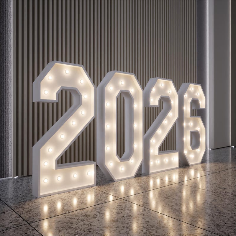 Marquee Numbers - Etsy