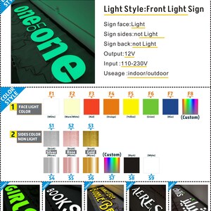 Customized 3D Front Lit Letters, Shop Light up Signboards, Backlit Sign ...