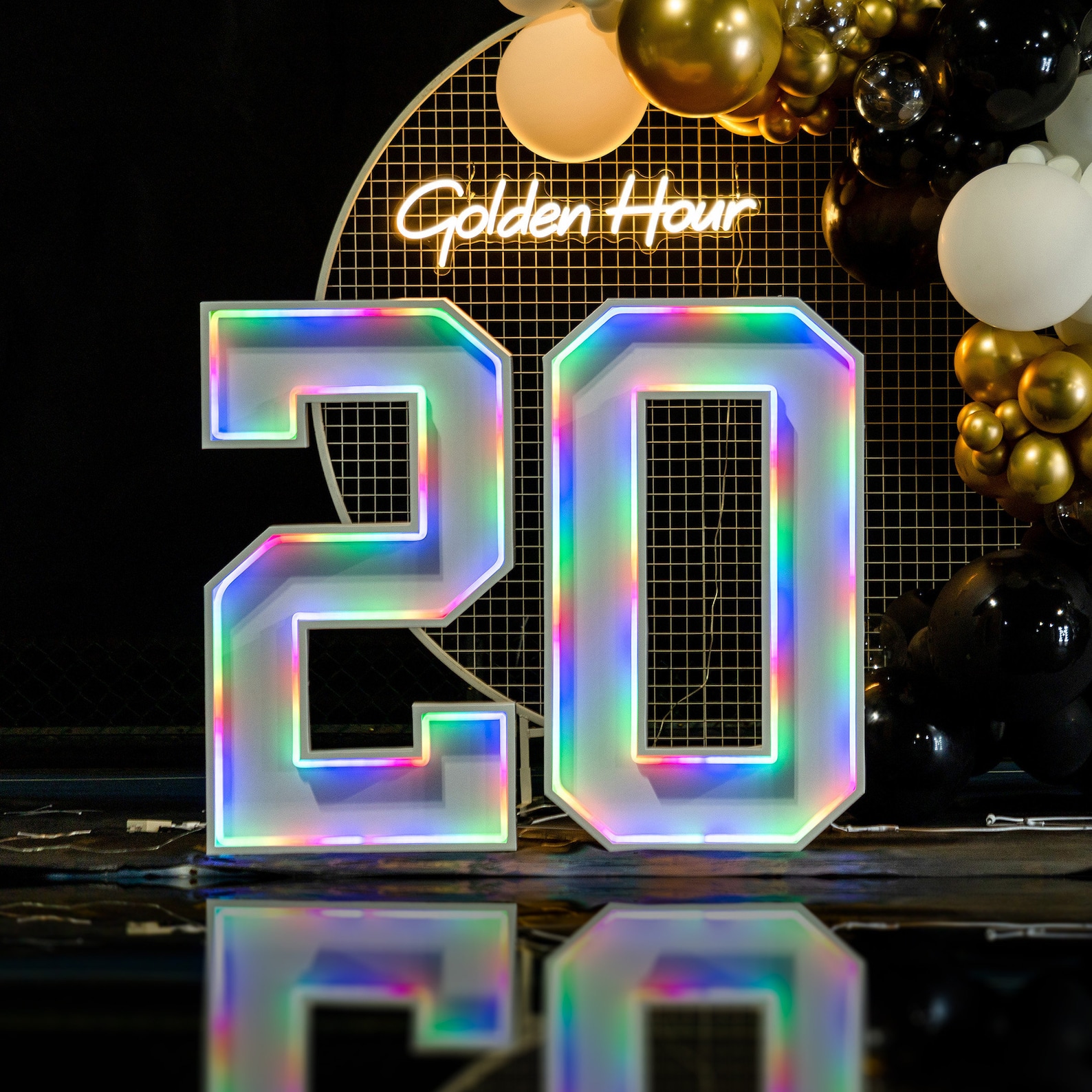 20 Marquee Numbers,giant Marquee for 4ft/3ft Light Up,numbers,mr&mrs ...