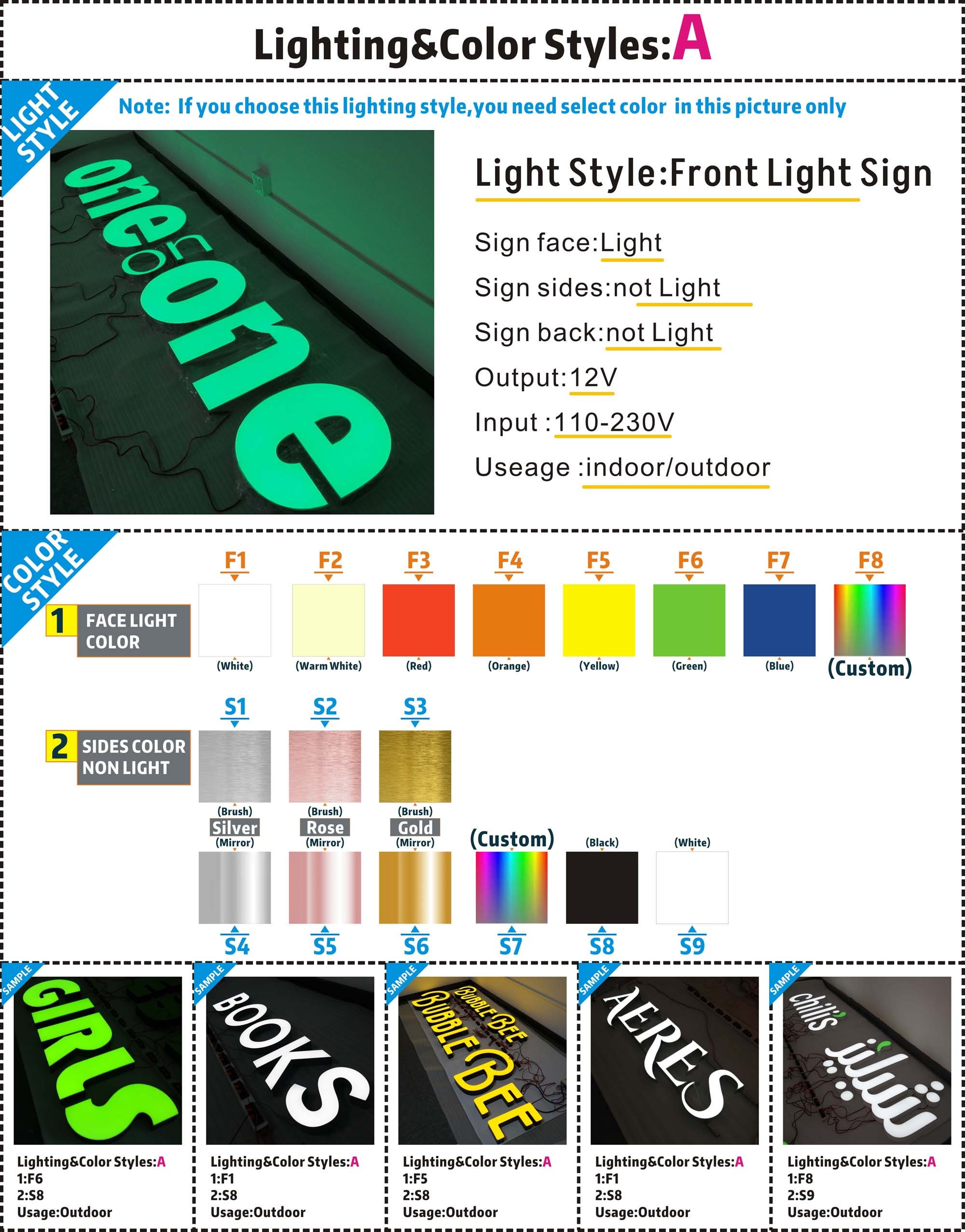 3D Illuminated Letters Custom,outdoor Wall Mounted Sign,stainless Steel ...