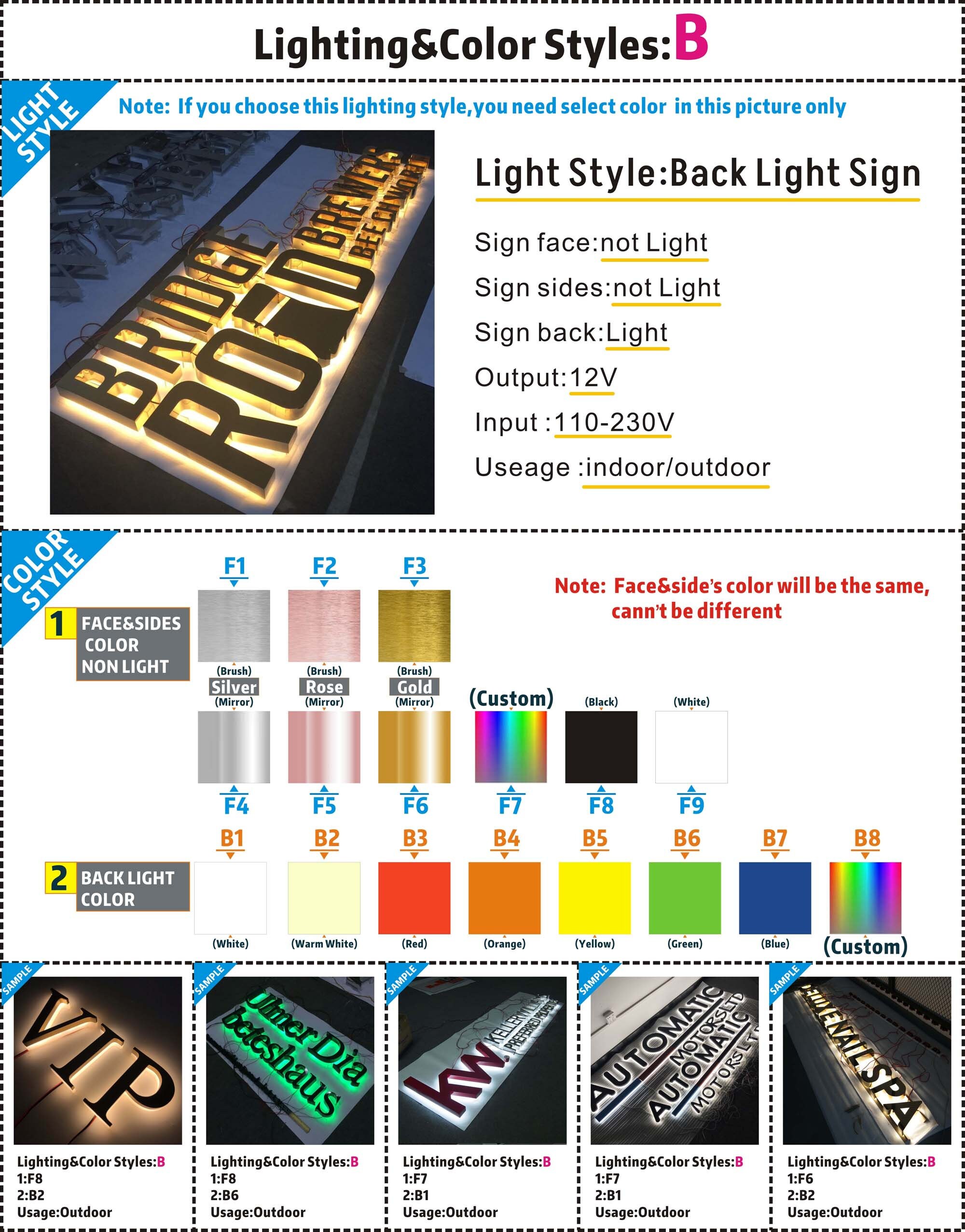 3D Illuminated Letters Custom,outdoor Wall Mounted Sign,stainless Steel ...