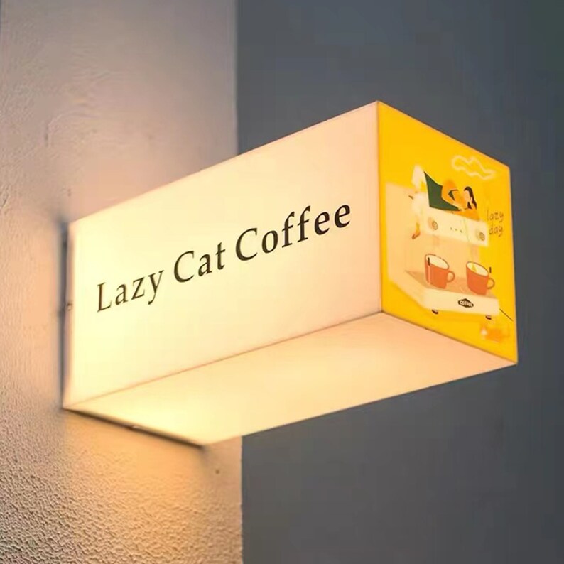 Acrylic Double-side Light Boxilluminated Logo - Etsy