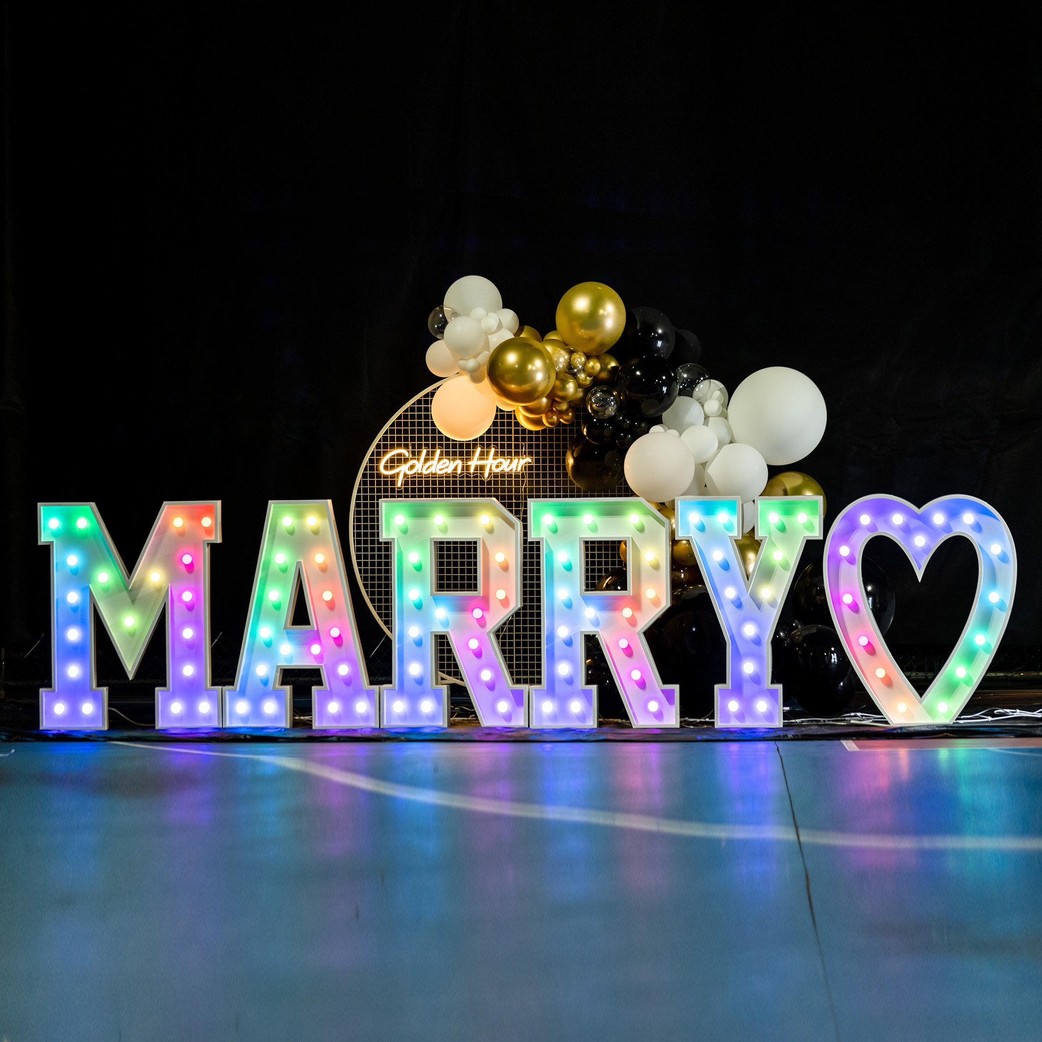 Marry Me Marquee Letters Sign,led Lights Letters,rgb Marquee Light ...