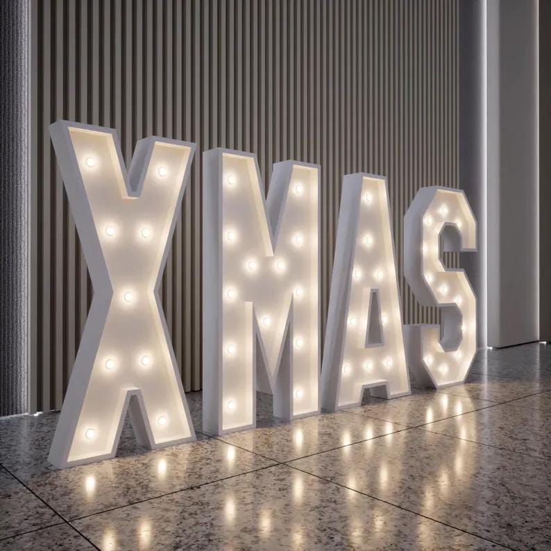 Marquee Number 3ft/4ft/5ft Large Letter Sign,big Marquee Led Letters ...