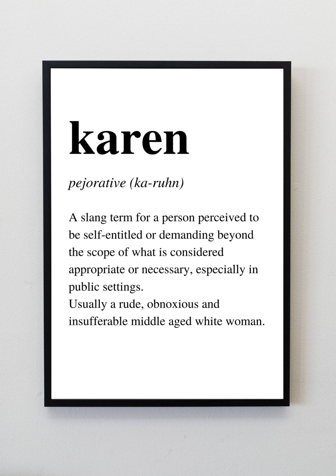 KAREN A4 Digital Download - Etsy