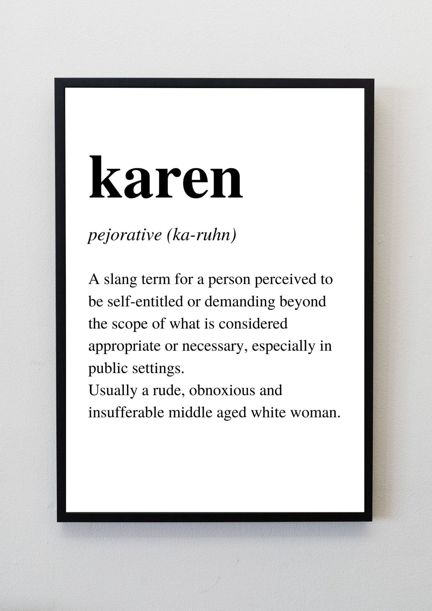 KAREN A4 Digital Download - Etsy