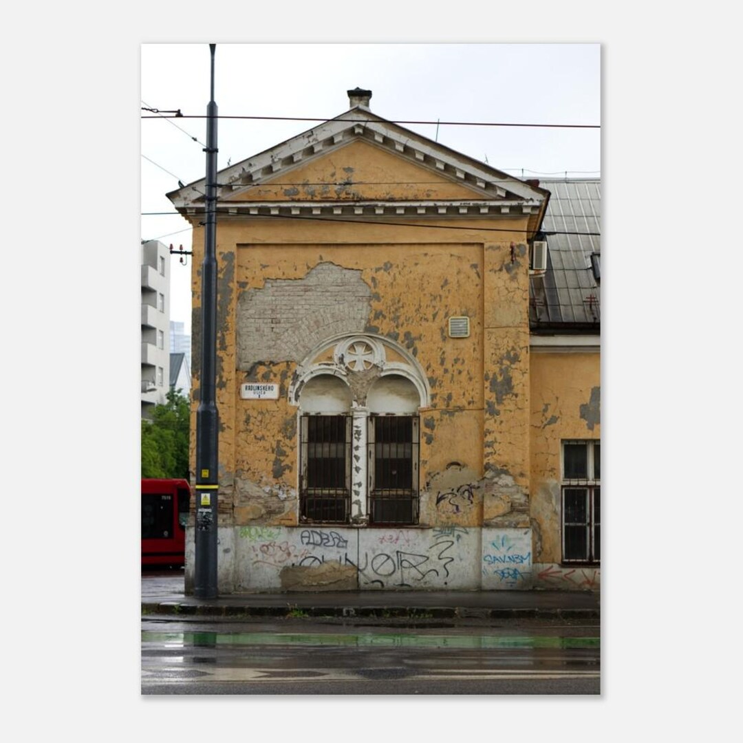 Neoclassical Old Building Print Bratislava Poster Print Old Street ...