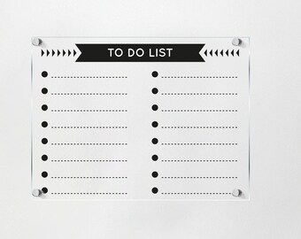 Acrylic to Do List Board for Desktop Dry Erase Board Notes - Etsy