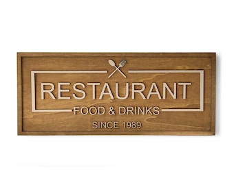 Restaurant Sign Outdoor - Etsy