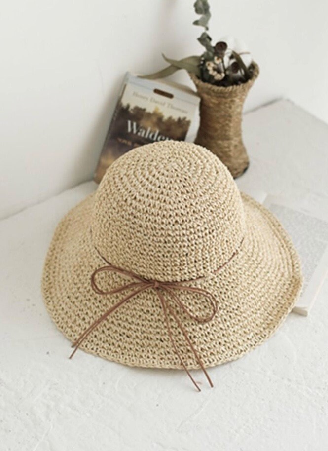 Shining/crochet Straw Hat/summer/minimalist Sun Hat/women - Etsy
