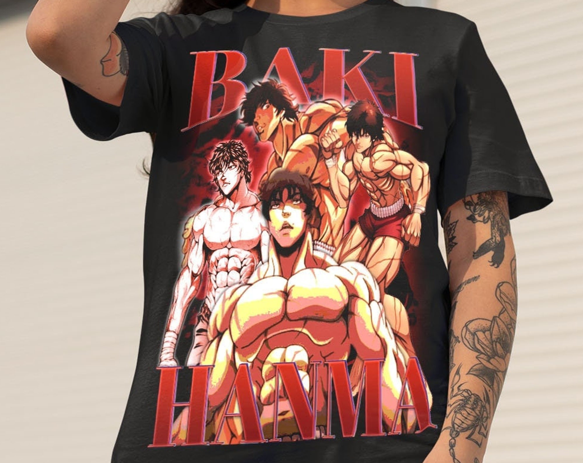 Baki Hanma Shirt - Baki Hanma Anime - Anime Tshirt - Baki Hanma Retro Shirt