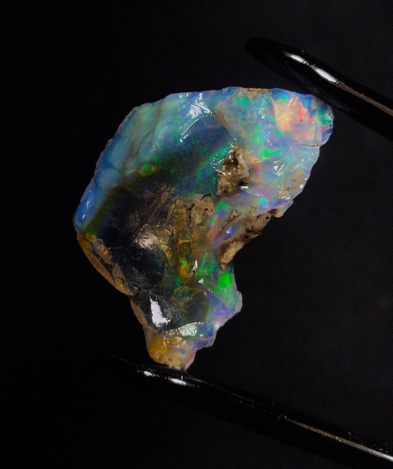 Minerals Opal Natural Ethiopian Opal rough 16 Carat Opal Gemstone Raw ...