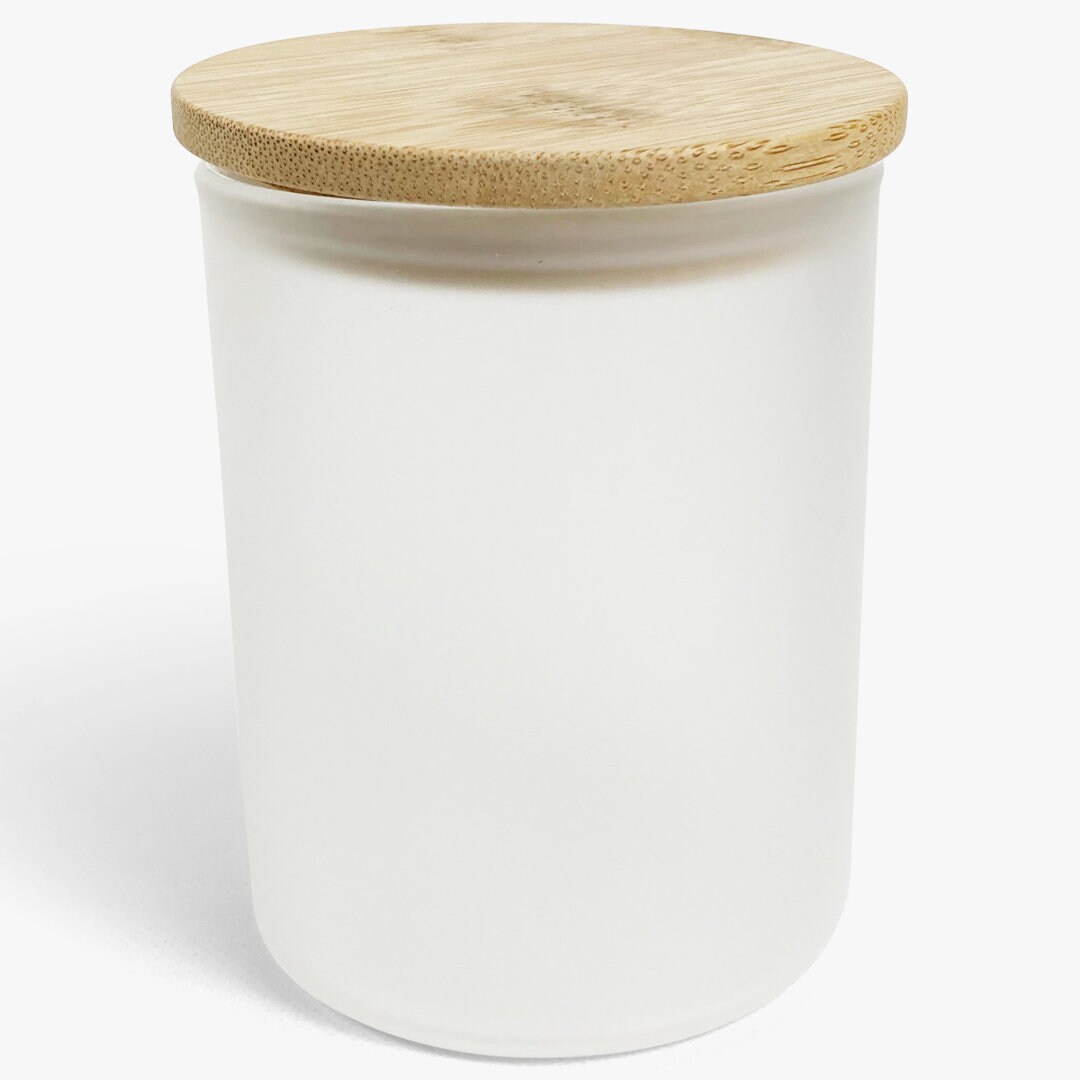 10oz Frosted Glass Sublimation Candle Jar Sublimation Blanks - Etsy ...