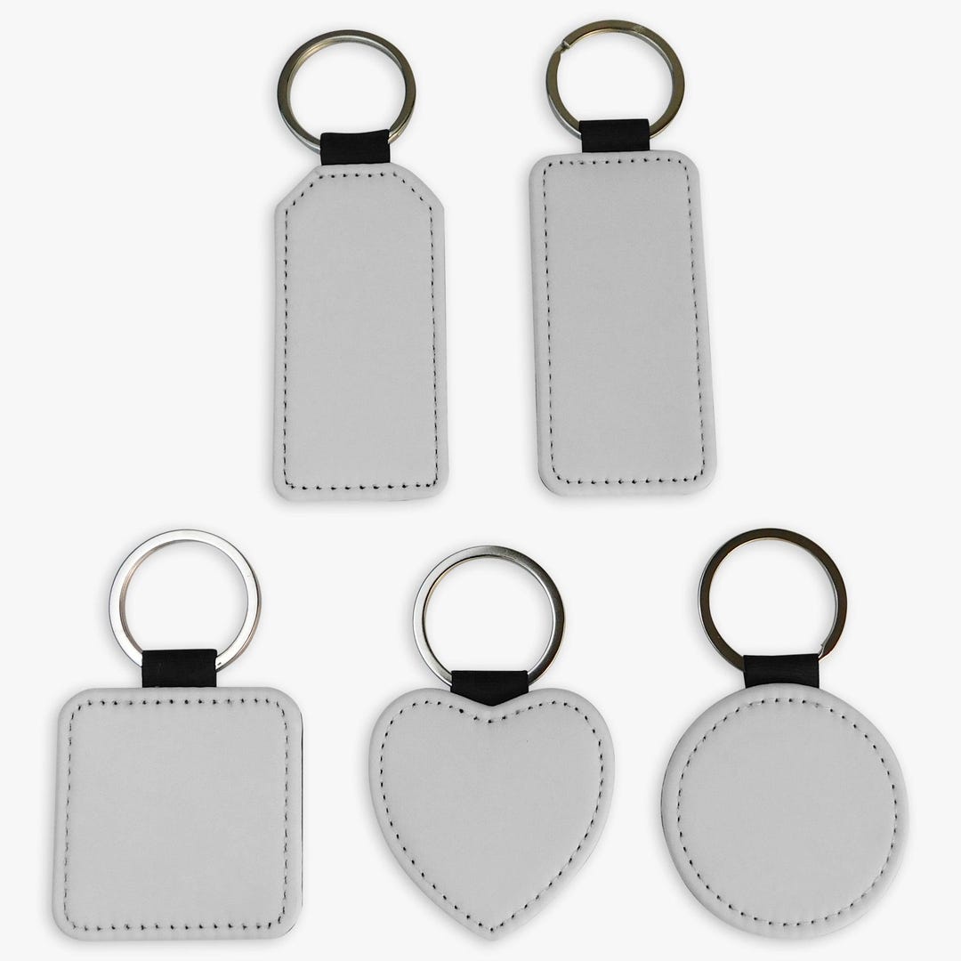Sublimation Pu Leather Keyrings - Sublimation and UV-DTF Blanks Craft ...