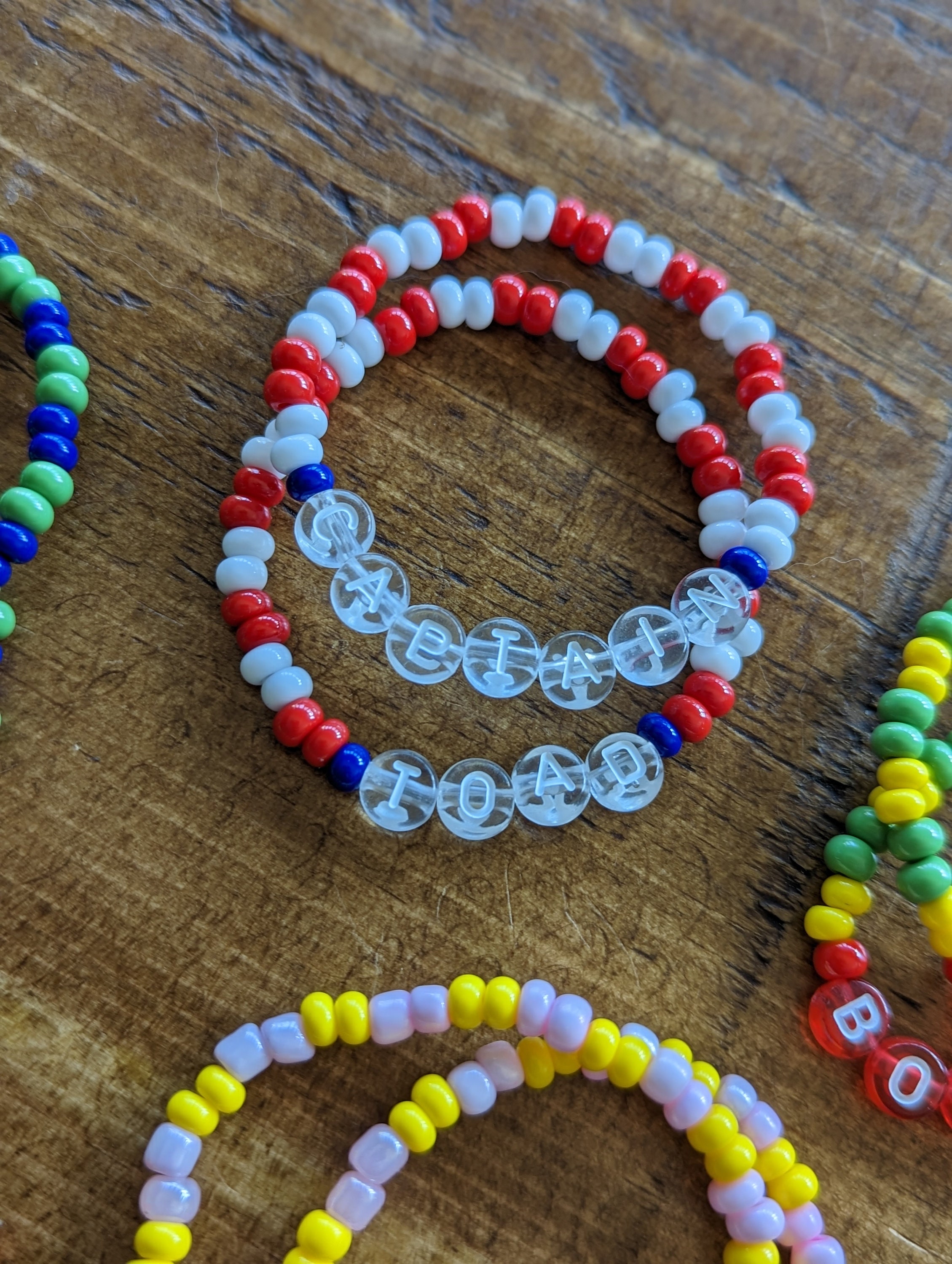 Super Mario Bros Movie Bracelets Luigi Yoshi Bowser Princess Peach Toad ...