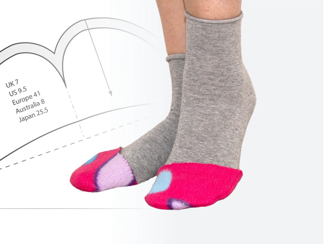 Fleece Toe Warmers Sewing Pattern: Adult Sizes (PDF Digital Download ...