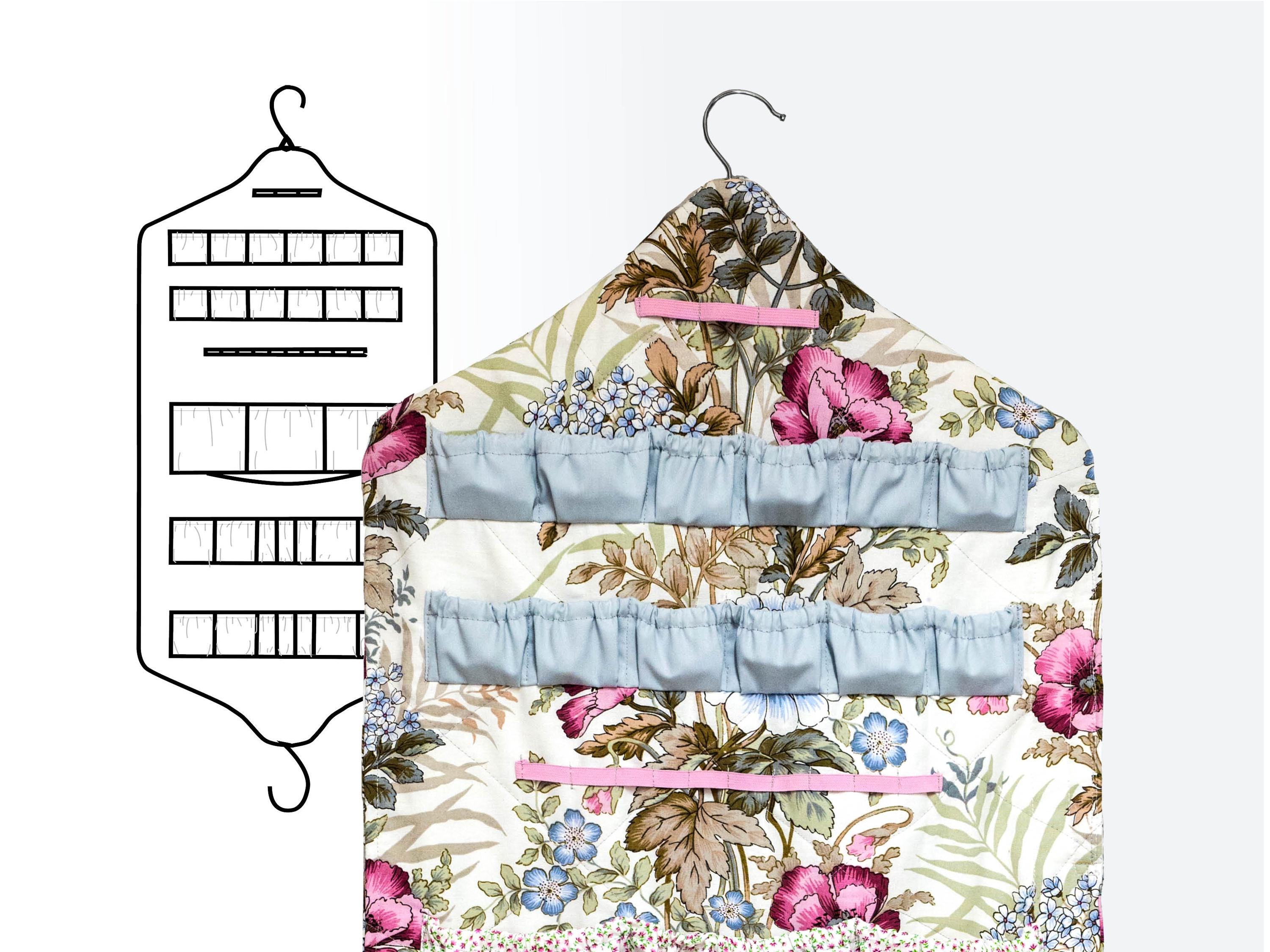 Wall Organizer Sewing Pattern / Makeup Pocket Caddy / Wall Storage With ...