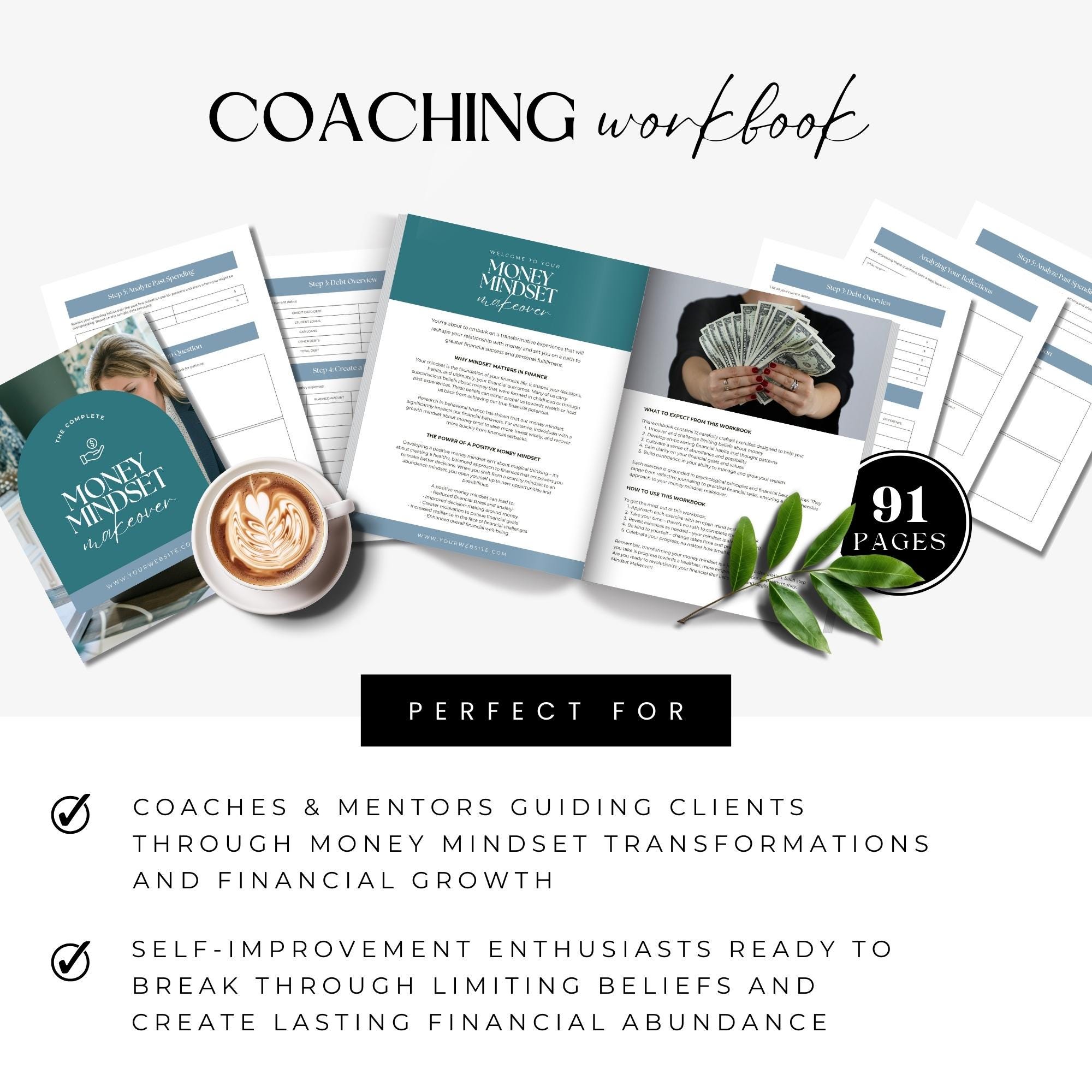 Money Mindset Makeover Workbook, Transform Financial Beliefs, Build ...
