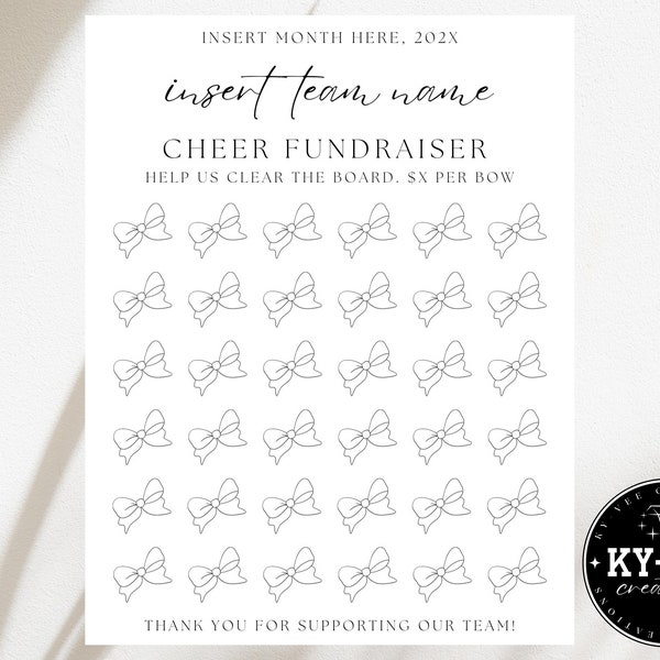 Cheer Bow Fundraiser - Etsy