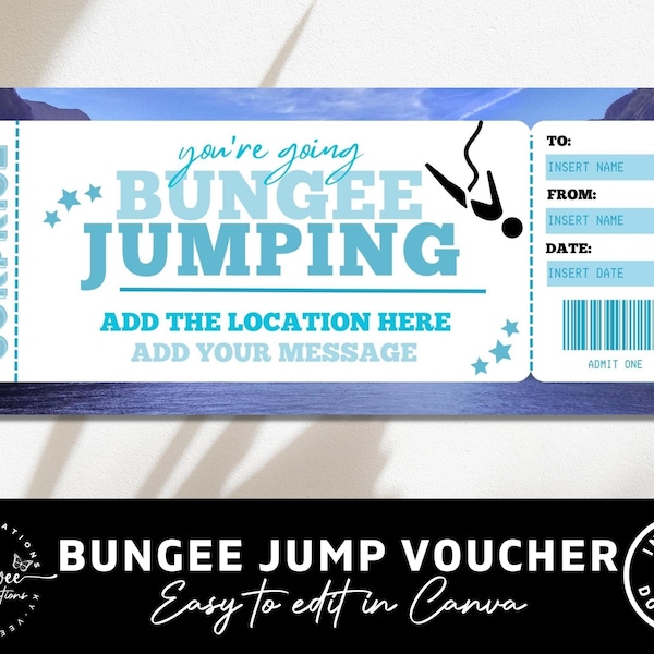 Bungee Ticket - Etsy