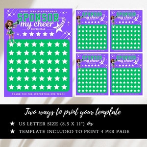 Clear the Board Fundraiser, Sponsor My Cheer Season Template, Black Out ...