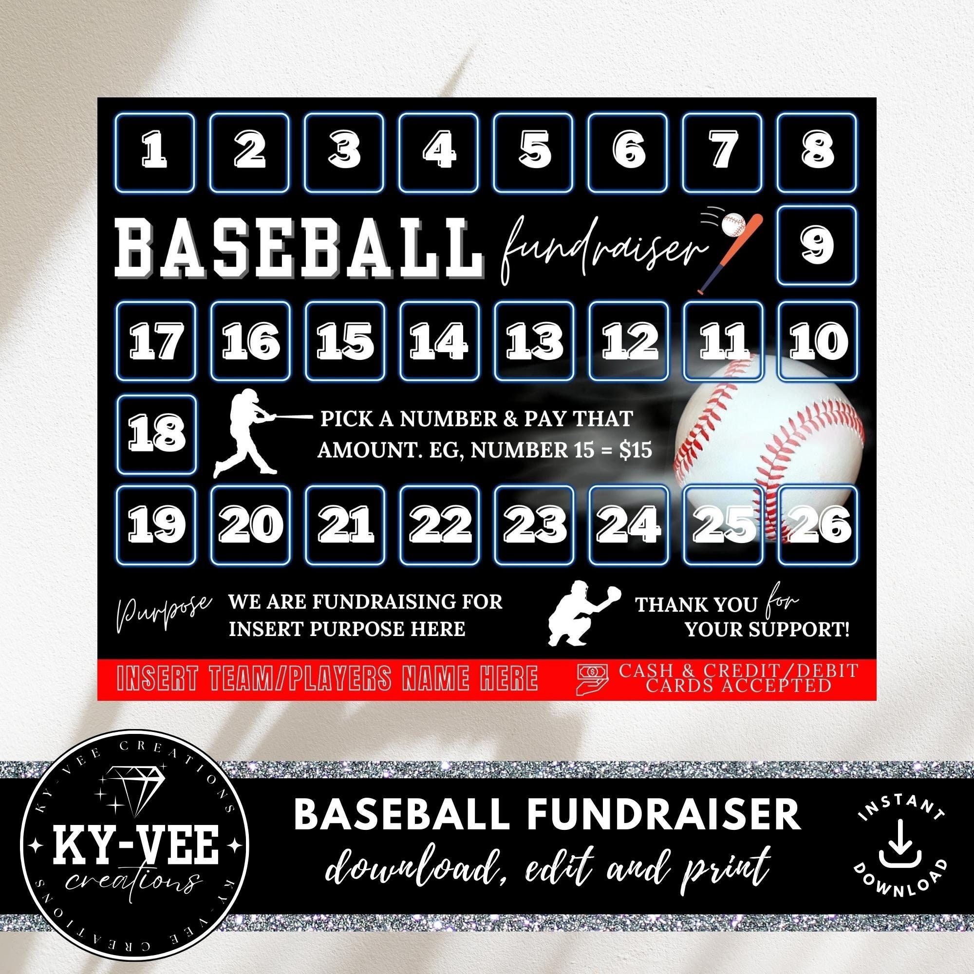 Grand Slam Baseball Fundraiser Flyer Template - Forestryencyclopedia