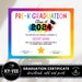 Pre K Graduation Certificate, INSTANT DOWNLOAD, Printable Pre-k Diploma ...