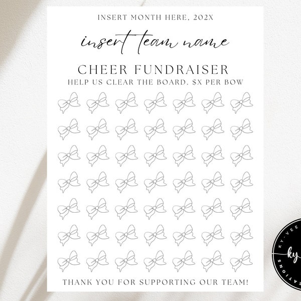 Cheer Bow Fundraiser - Etsy