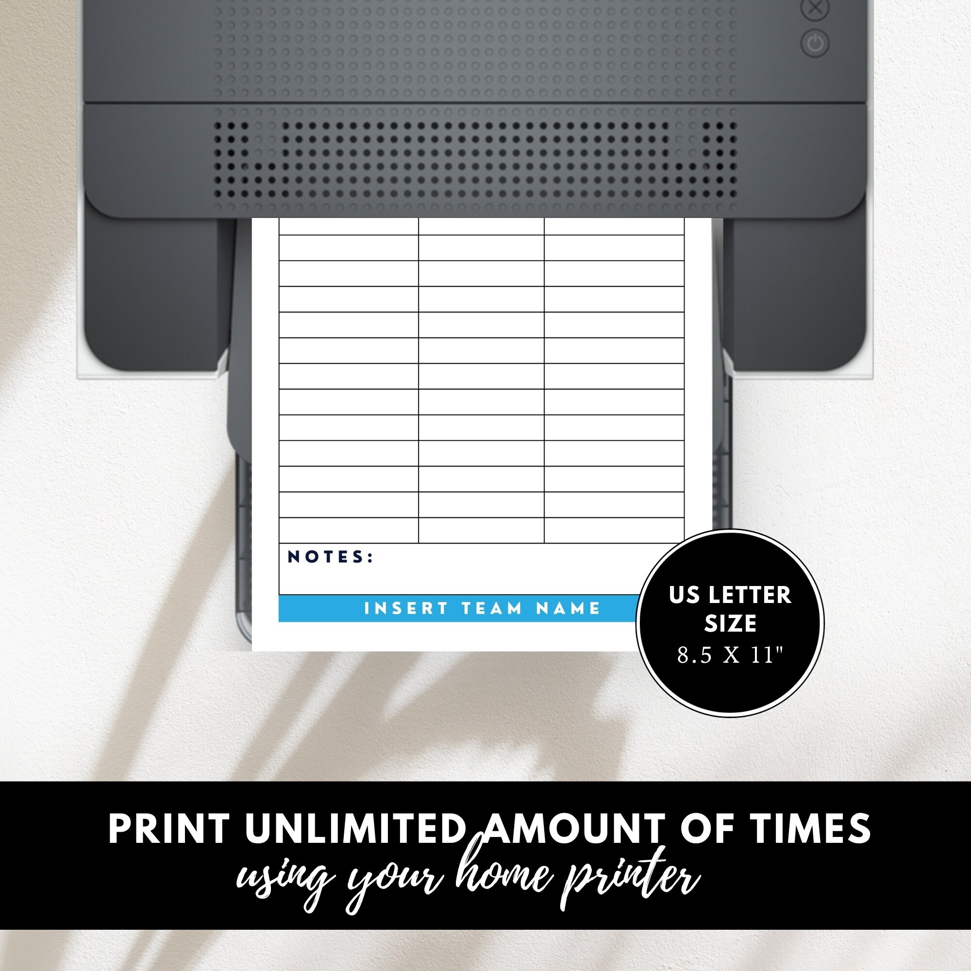 Volleyball Practice Schedule Template, INSTANT DOWNLOAD, Editable ...