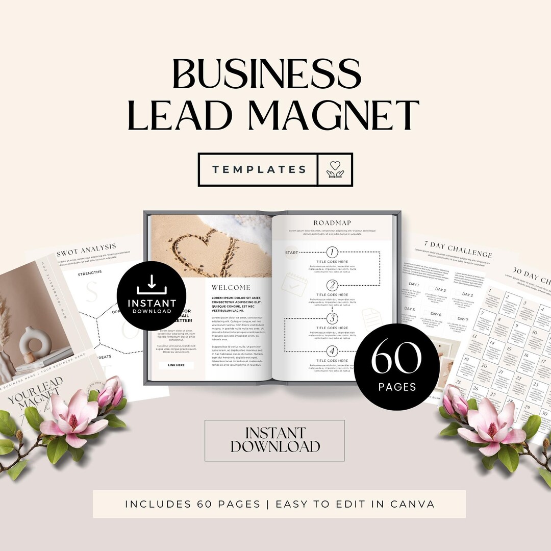 Lead Magnet Template Book for Business Including Challenges ...