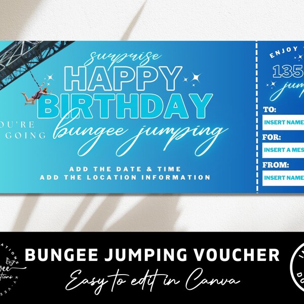 Jump Gift Certificate Template - Etsy