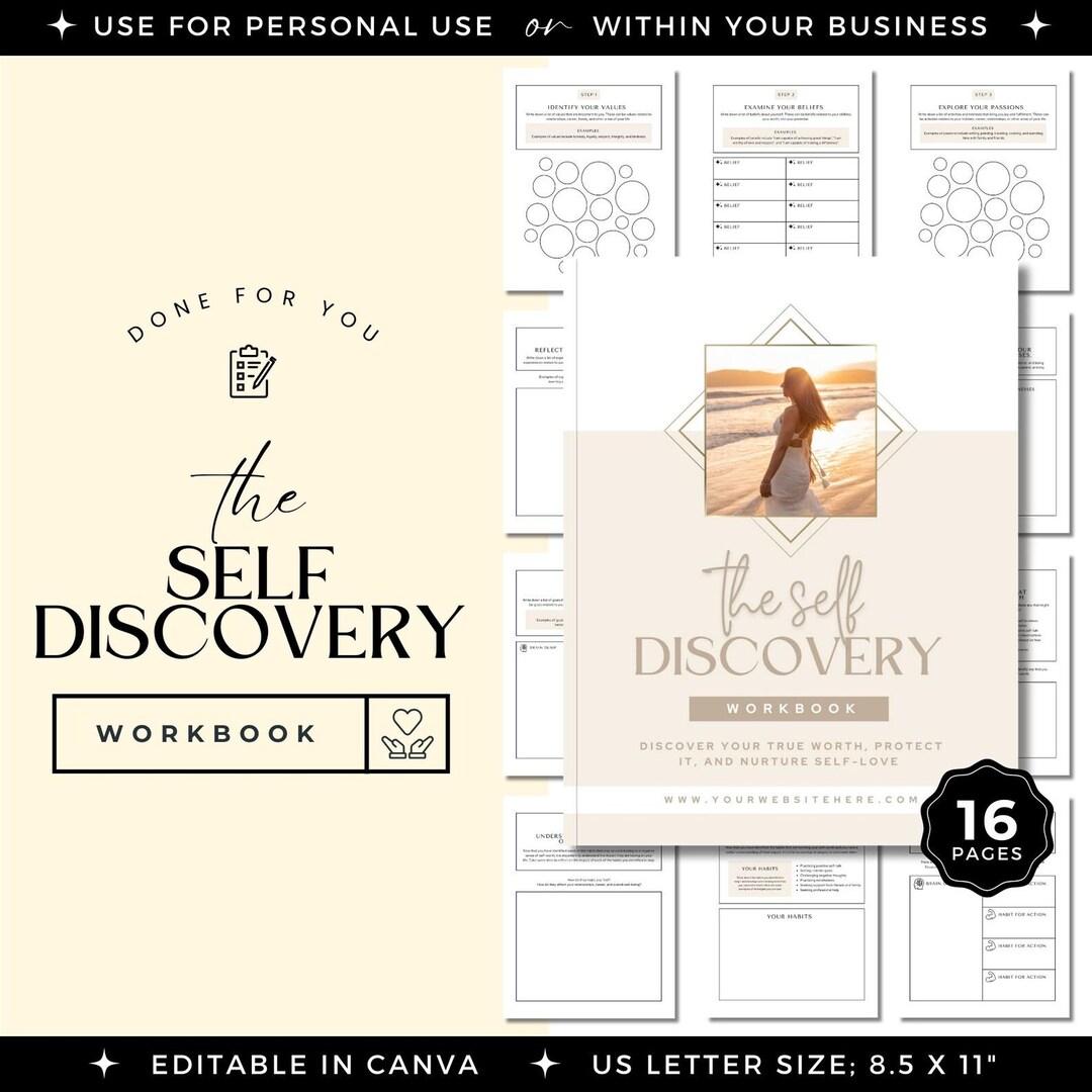 Self Discovery Therapy Worksheets, Get to Know Me, Coaching Mindset ...
