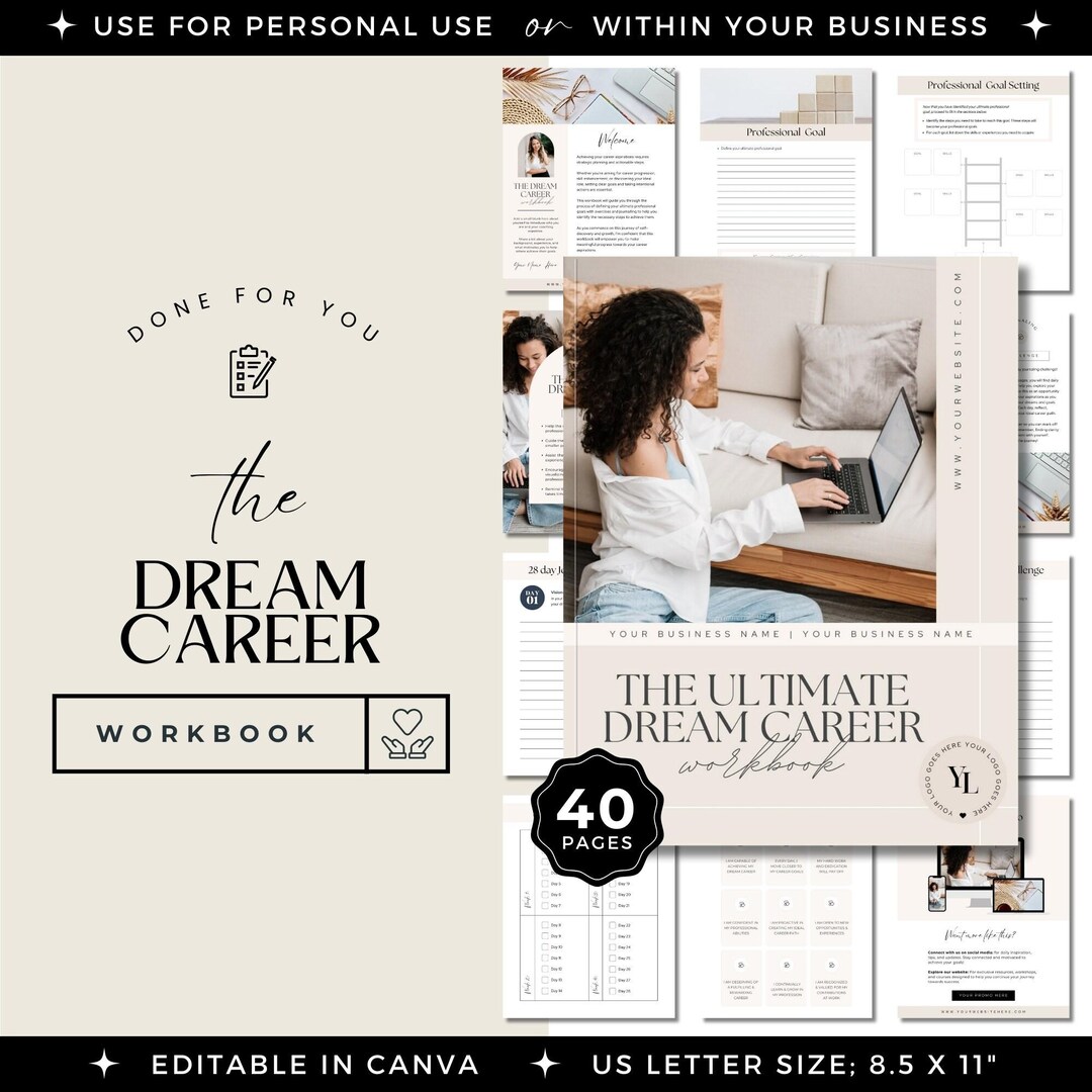 Career Coach Toolkit, Career Coaching Worksheets, Dream Job Goal ...