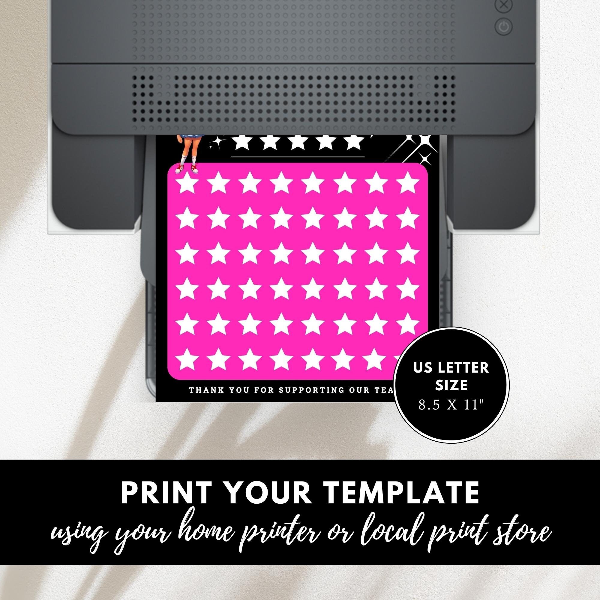 Clear the Board Fundraiser, Sponsor My Cheer Season Template, Black Out ...