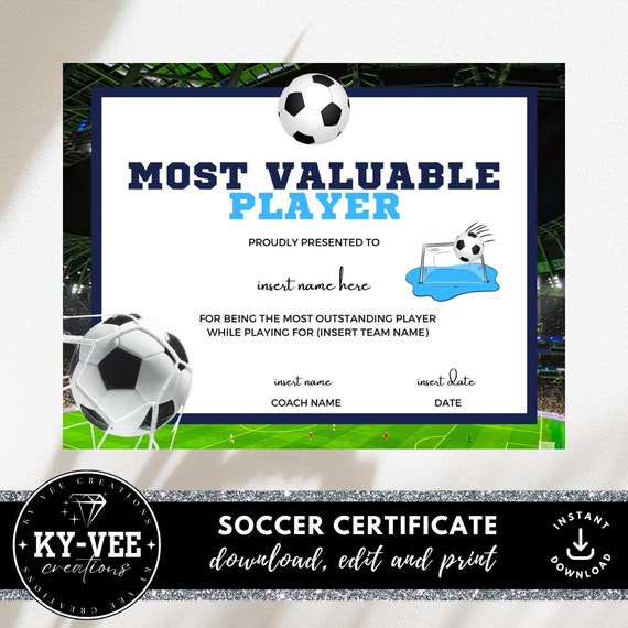 Most Valuable Player Award Template