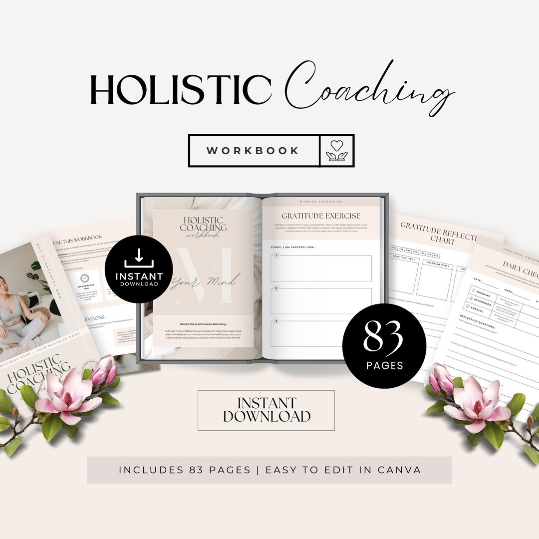 Holistic Coaching Content, Holistic Health Workbook, Health & Wellness ...