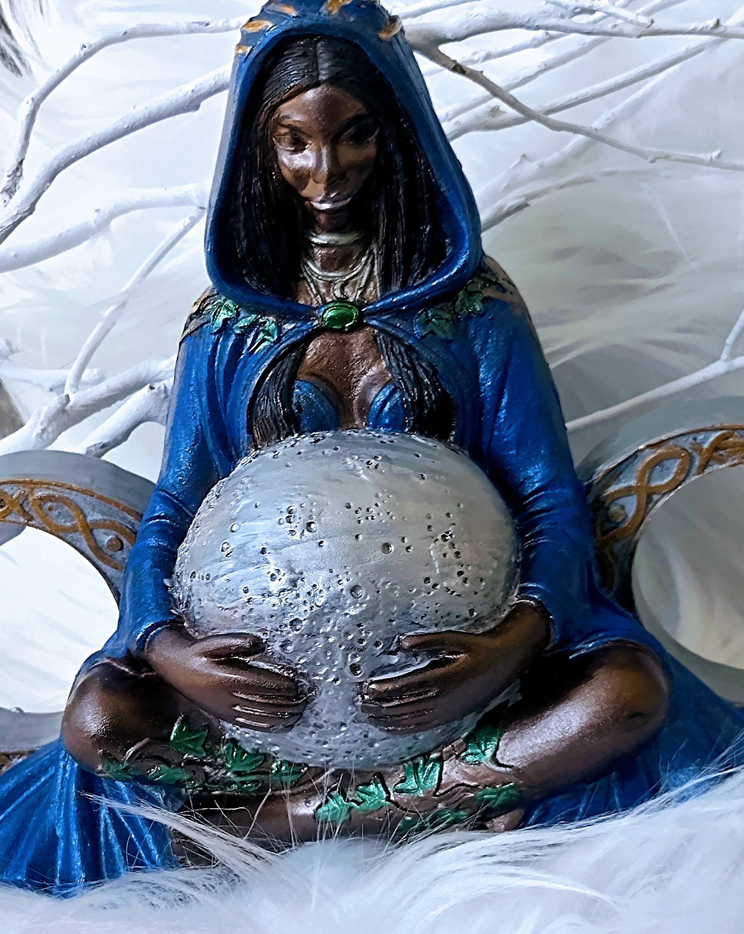 Statue.mother Earth Gaia. Altar Decor Triple Moon Goddess - Etsy Australia