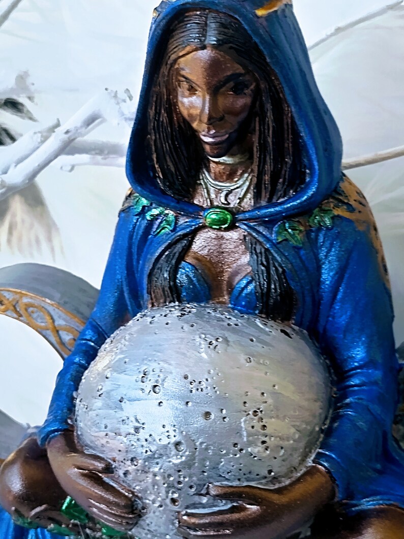 Statue.mother Earth Gaia. Altar Decor Triple Moon Goddess - Etsy Australia