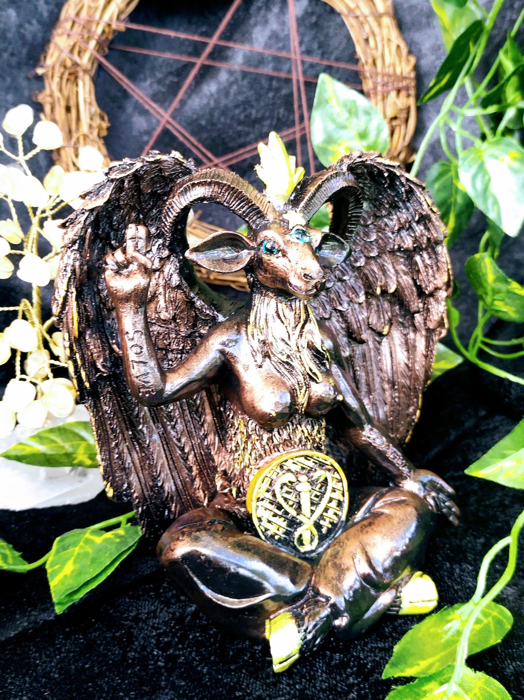 Baphomet. Baphomet Statue for Balance. Wicca. Witchcraft - Etsy