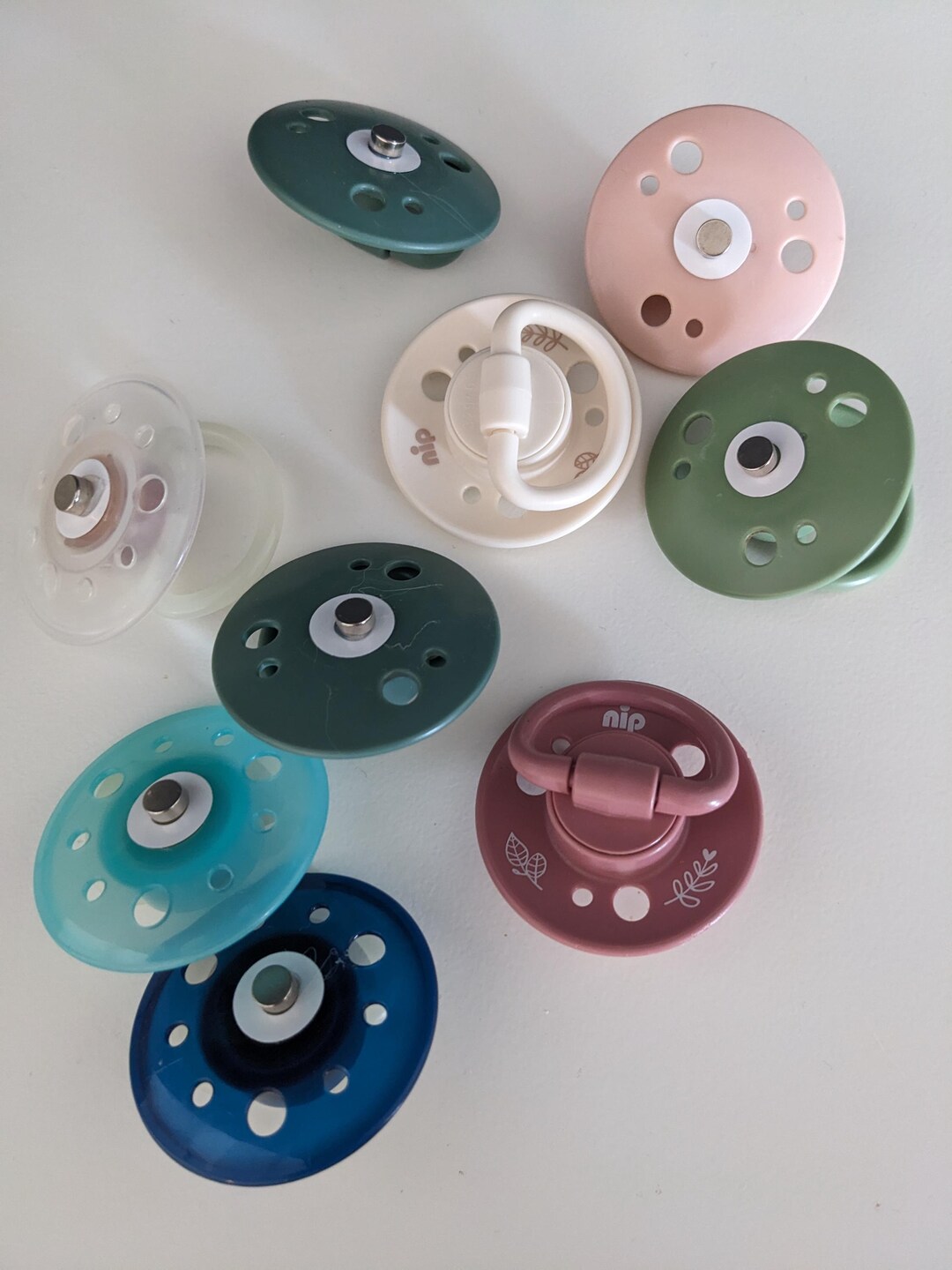 Nip Pacifier Magnets Baby Shower Gender Reveal Party Favor Pacifier ...