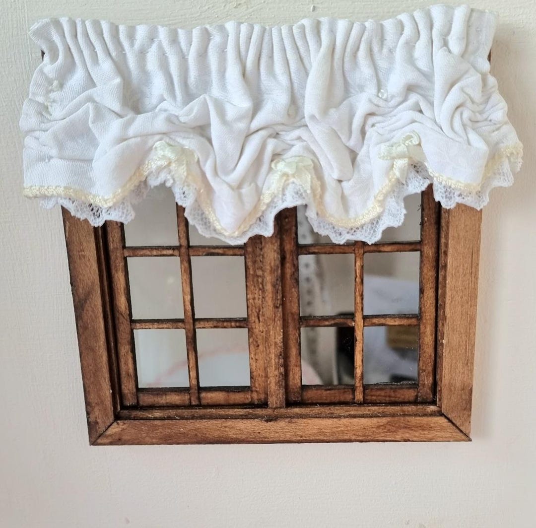 Handmade ,dollshouse Cream Festoon Window Blind. - Etsy