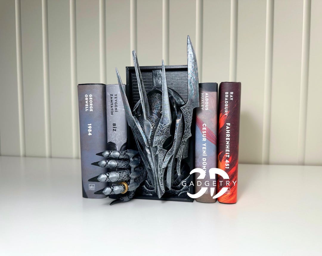 Sauron Book Nook Bookend – LOTR Shelf Decor – Handmade Fantasy Gift for ...