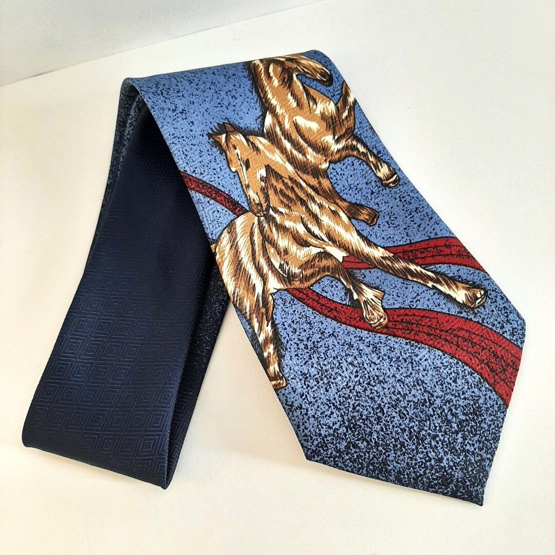 EVERYDAY Vintage Designer Tie Men's Silk Tie Horse Racing Tie Gift for ...