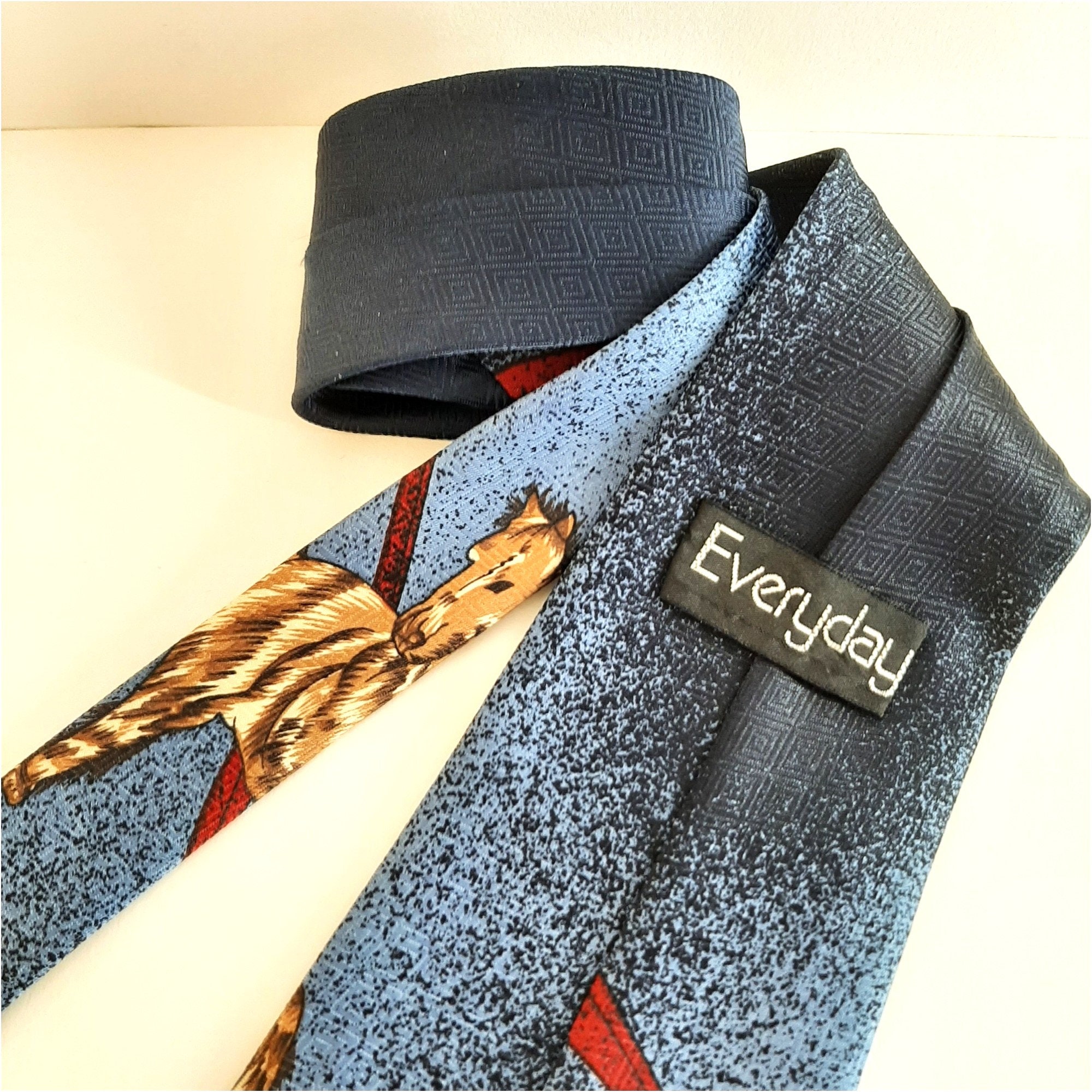 EVERYDAY Vintage Designer Tie Men's Silk Tie Horse Racing Tie Gift for ...