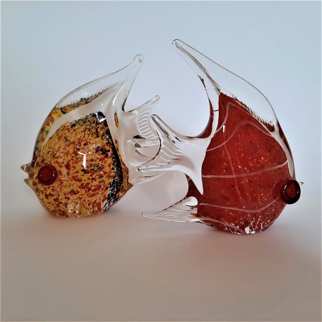 Art Glass Sculpture Vintage Italian Art Glass Sculptures Colored Glass ...