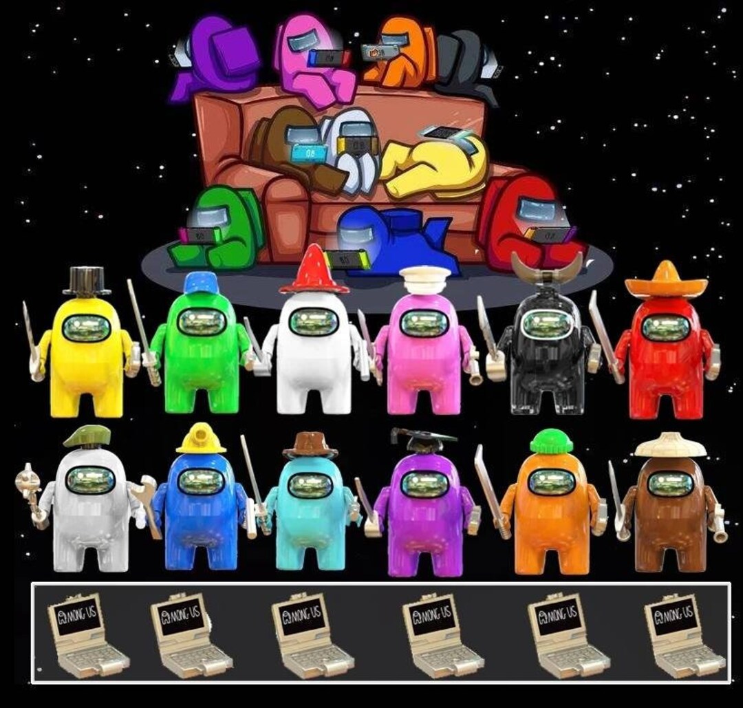 Among Us Custom Mini Figure Compatible With Major Brick Toy Kids Show ...