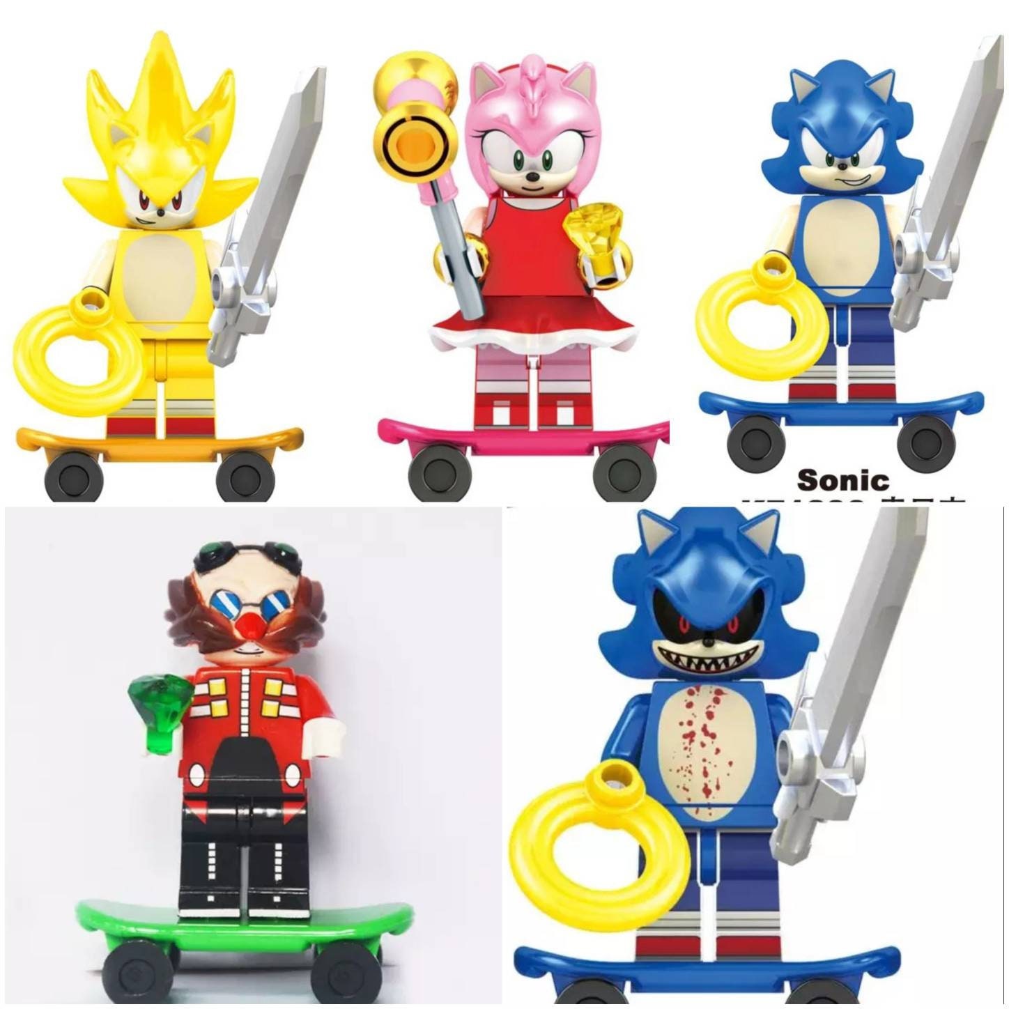 Sonic the Hedgehog Custom Mini Figures Compatible With Popular - Etsy UK