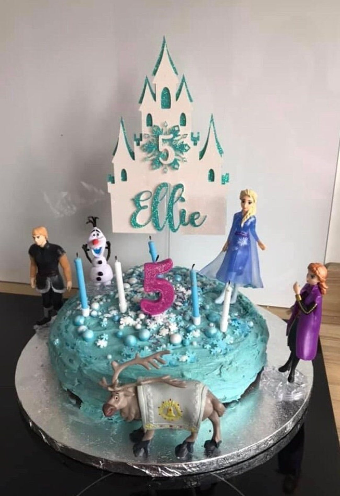 Ice Castle Personalised Cake Topper Decoration - Etsy