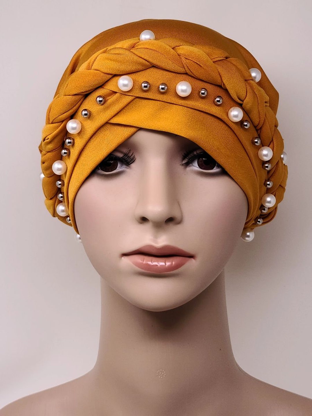 Pearl Braided Turban - Etsy