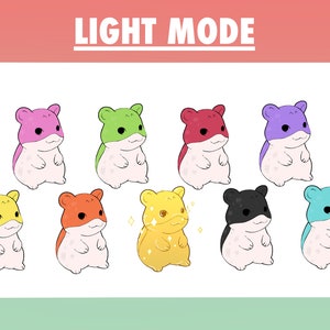 Kawaii Hamster Eraser Twitch/discord Emotes Instant Download - Etsy